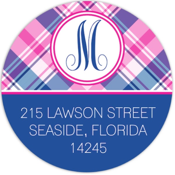 Preppy Address Label - Etsy