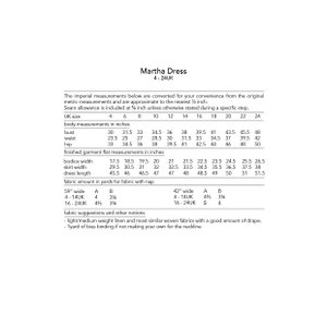 Martha Dress Sewing Pattern by Dhurata Davies, Digital PDF Pattern in ...