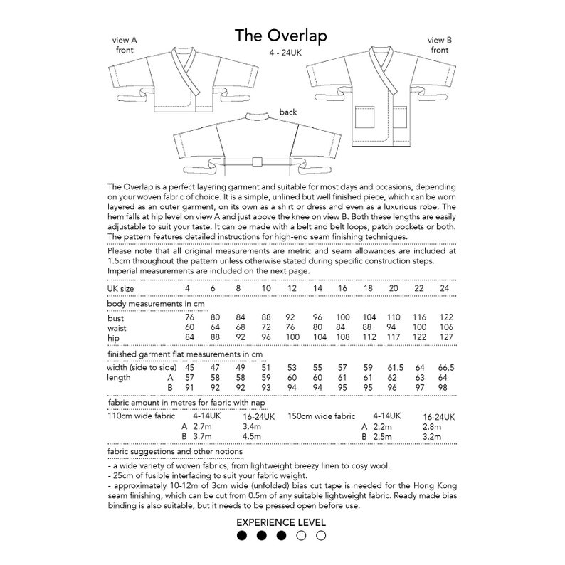 The Overlap Sewing Pattern by Dhurata Davies, Dressmaking, Sewing ...