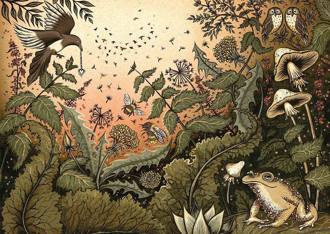 Country Myths A2 Hand Drawn Giclée Print on Thick Archival Paper - Etsy