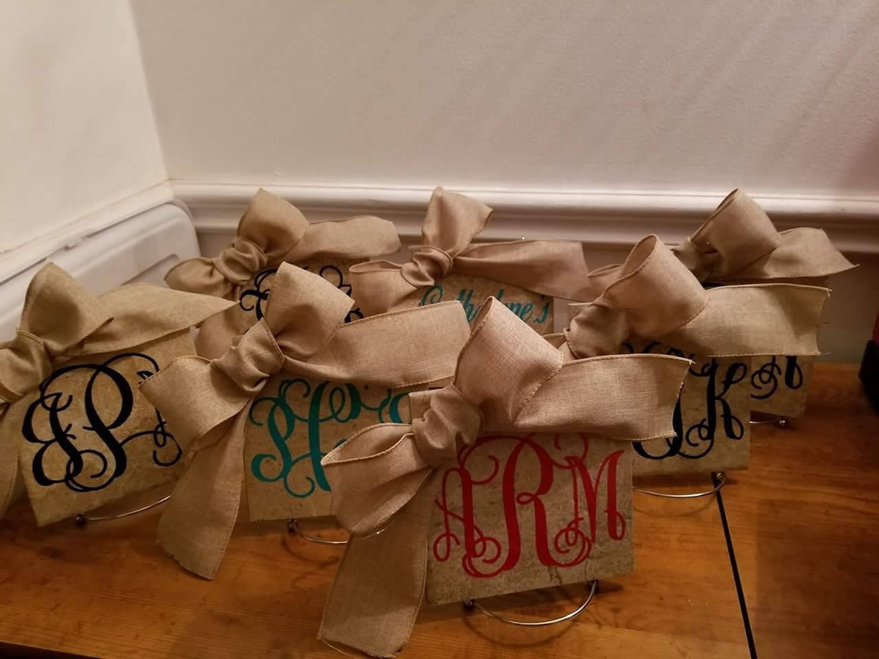 Monogrammed Tile Cute Decorative Tiles Monogram 6x6 Tiles - Etsy