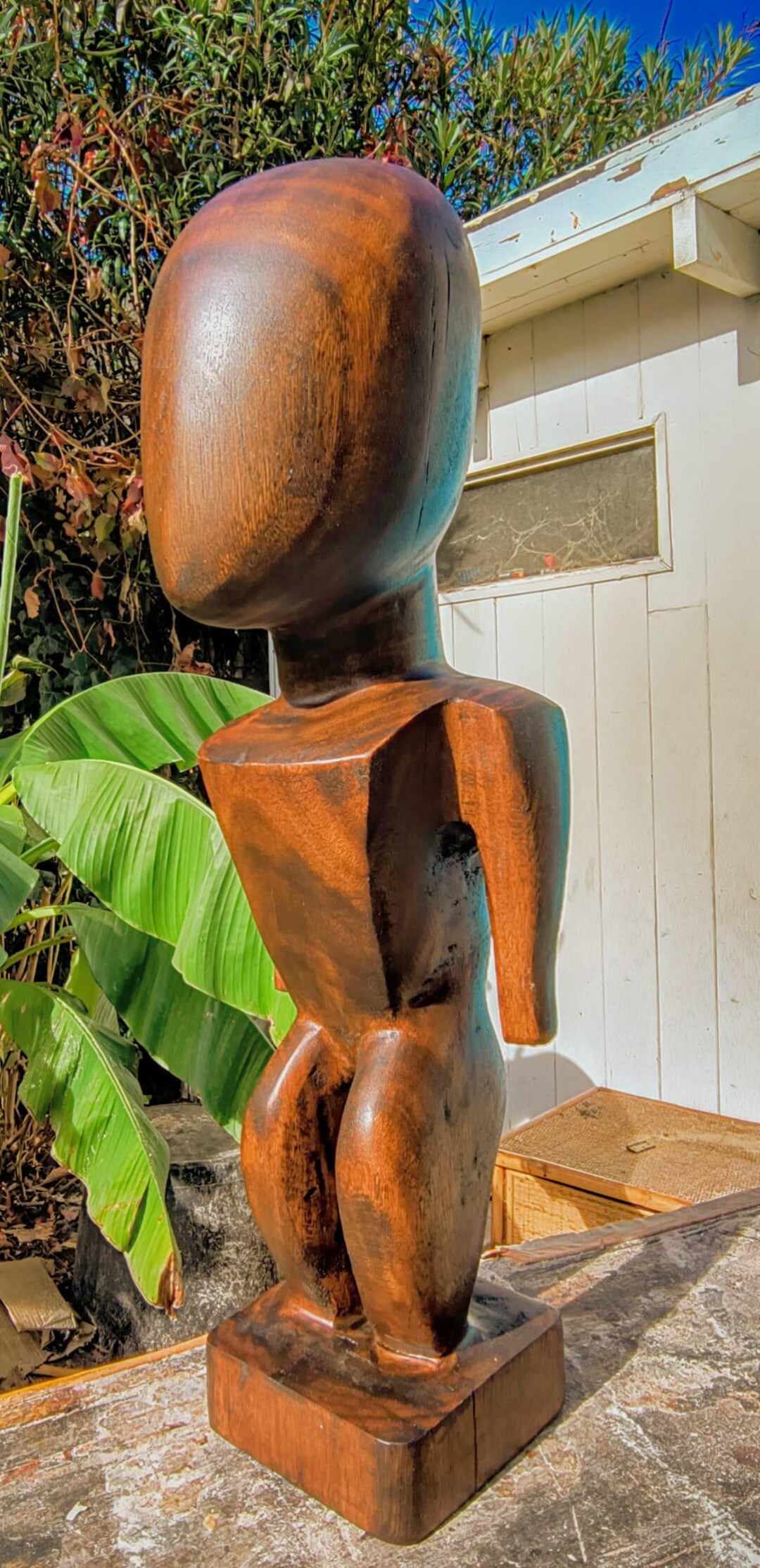 Nukuoro Tiki Scultura in Legno Di Eucalipto Micronesia. Pezzo Unico by ...