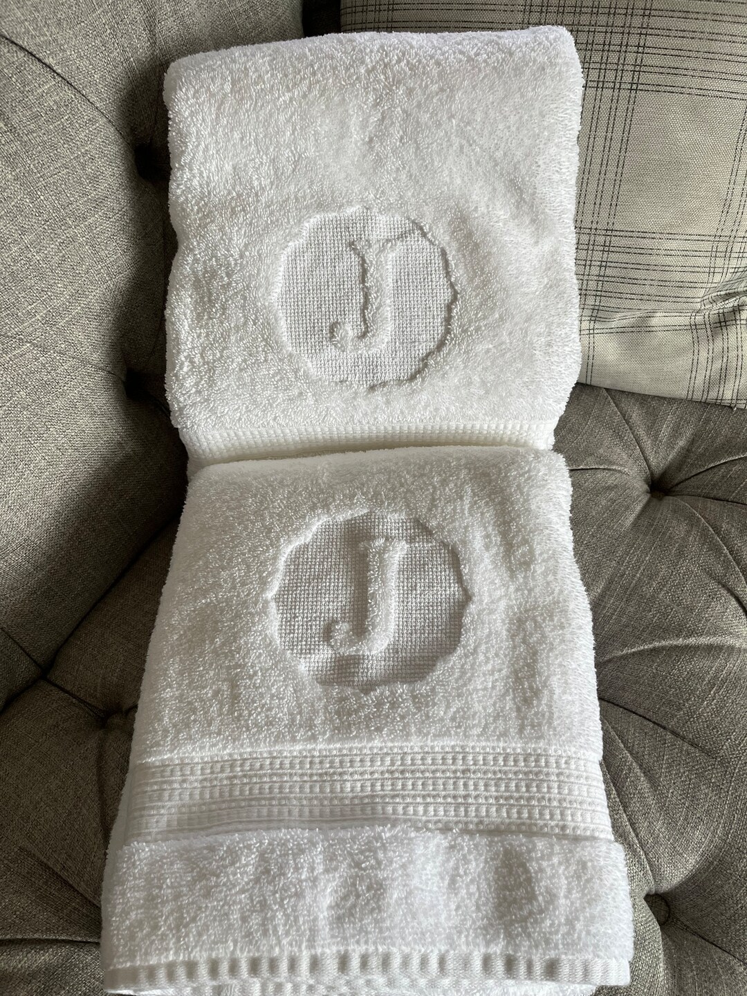 Embossed Embroidery Towels - Etsy