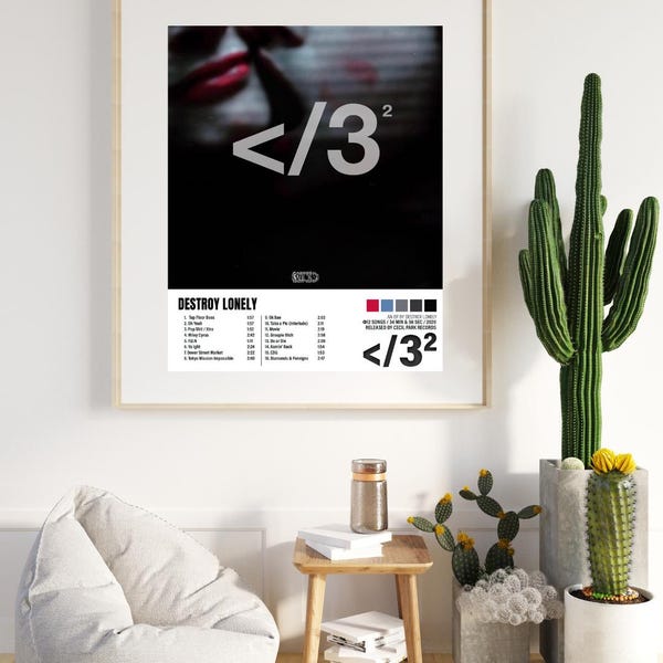 Destroy Lonely Poster - Etsy