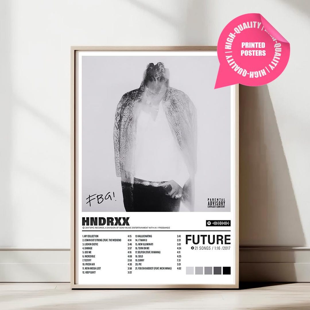 PRINTED - Future - HNDRXX Album Poster - Etsy