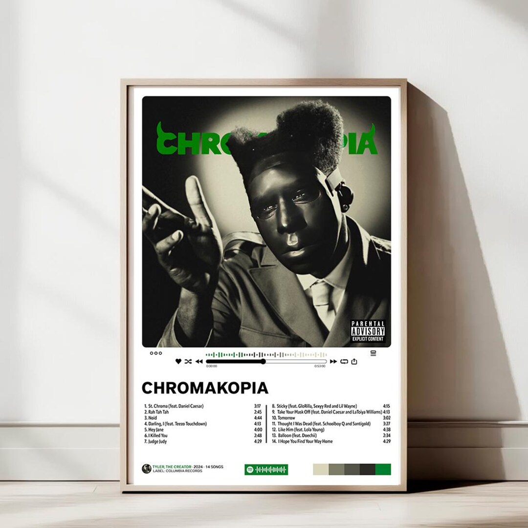 Printable CHROMAKOPIA Poster – Digital Album Cover Art – Tracklist ...