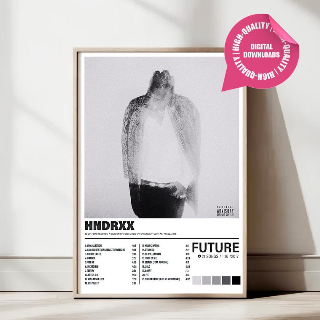 Future - HNDRXX Album Poster - Instant Download Digital Print - Etsy