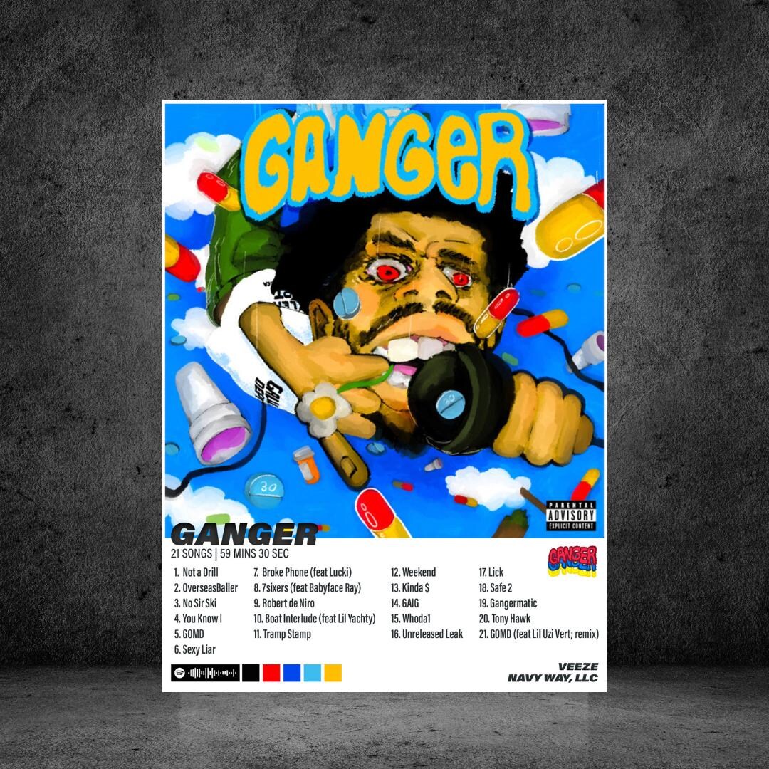 Veeze - Ganger Album Poster - Instant Download Digital Print - Etsy