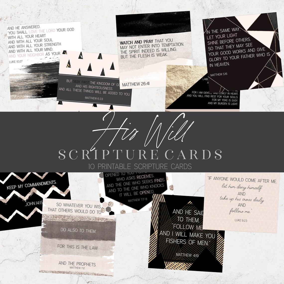 Printable Scripture Cards FREE Mini Scripture Guide - Etsy