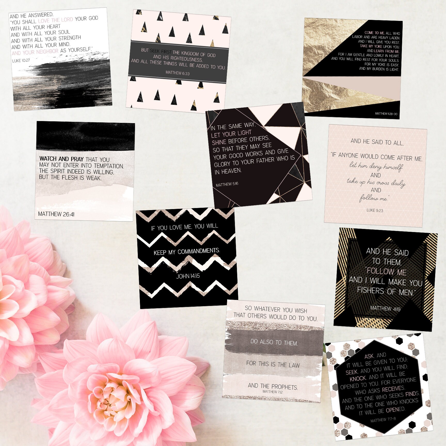 Printable Scripture Cards FREE Mini Scripture Guide God's Will Truth ...