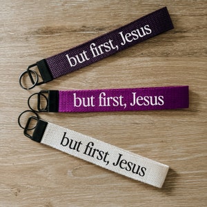 But First, Jesus Keychain Christian Keychain Bible Study Gift Christian ...