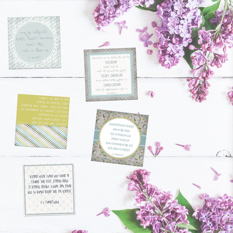Printable Scripture Cards FREE Mini Scripture Guide Colossians Truth ...