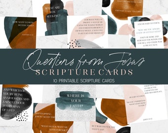 10 Mini Jesus i Am Printable Scripture Cards I Am Collection 1 INSTANT ...