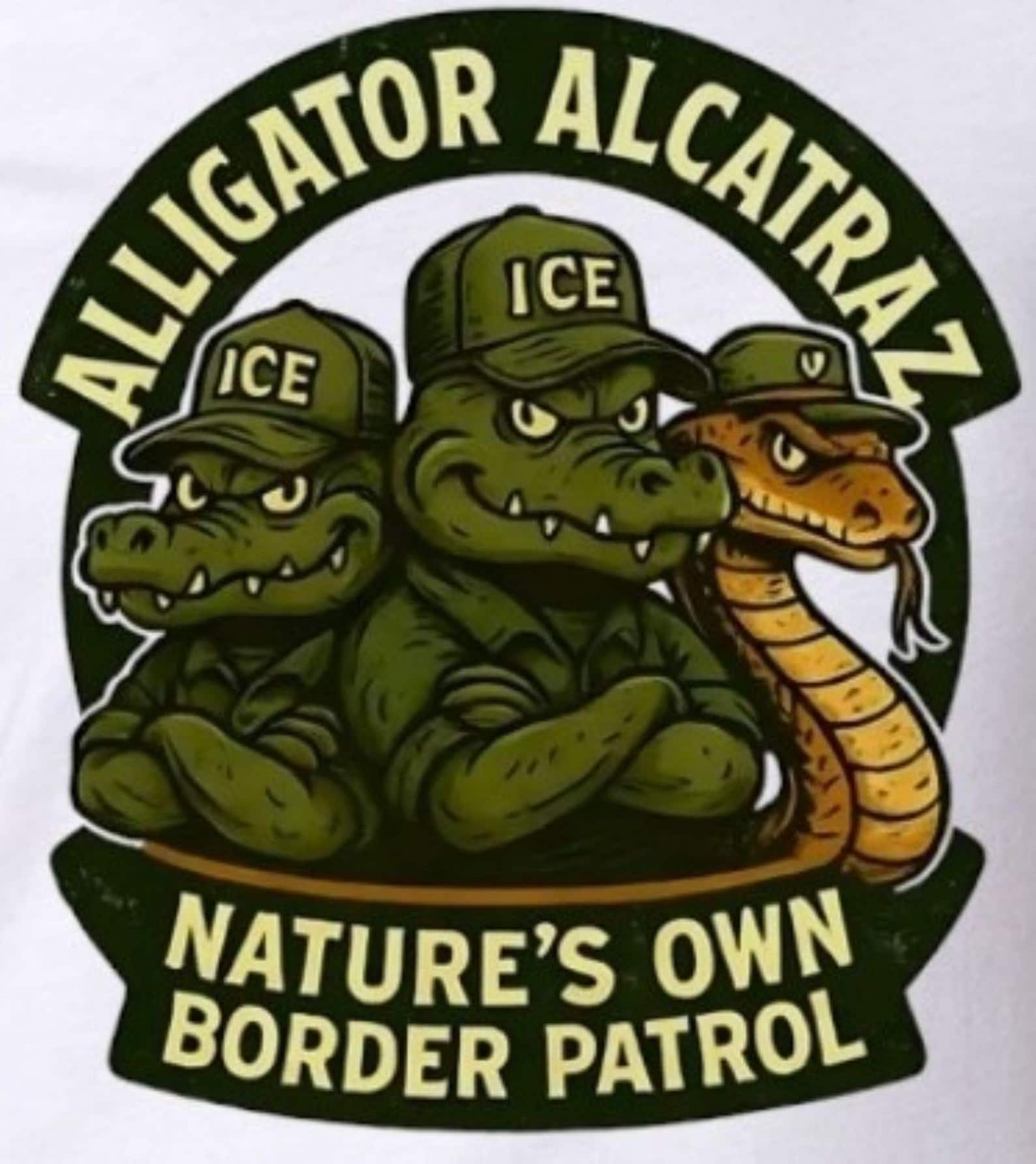Alligator Alcatraz Nature's Own Border Patrol Image - Etsy