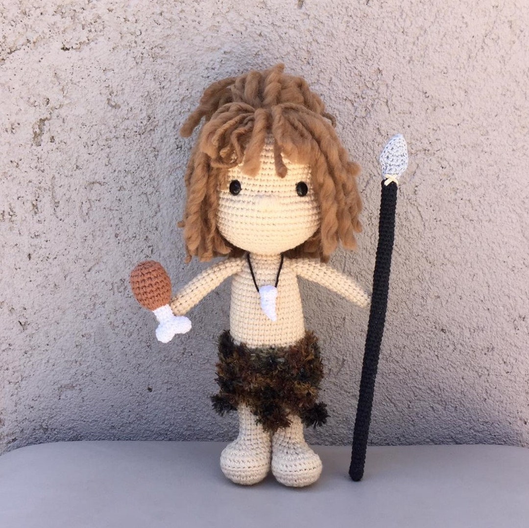 Amigurumi Crochet Cave Boy Doll Pattern Patrón Amigurumi - Etsy