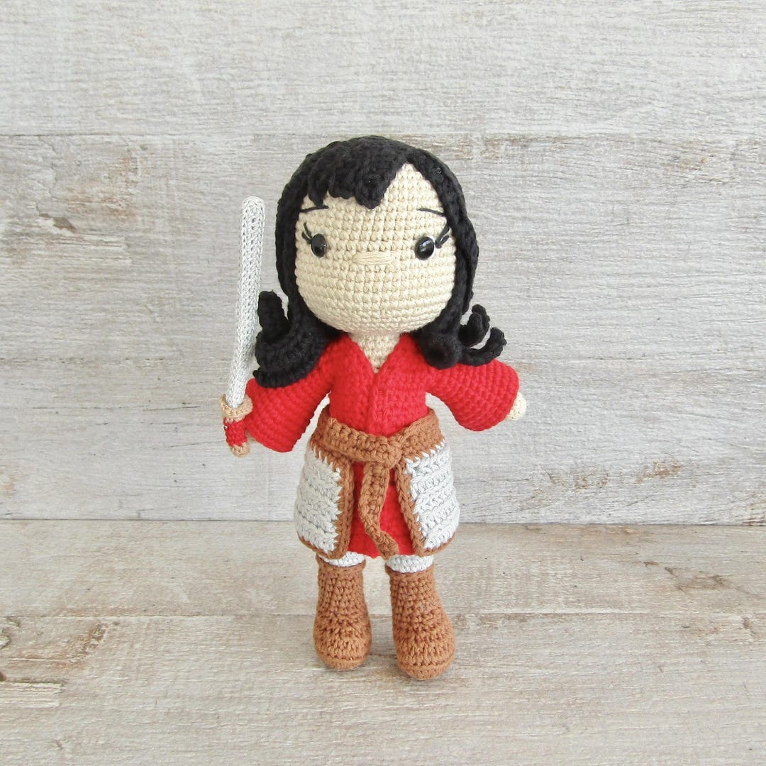 Amigurumi Crochet Mulan Pattern - Patrón Amigurumi Ganchillo Mulan - Etsy