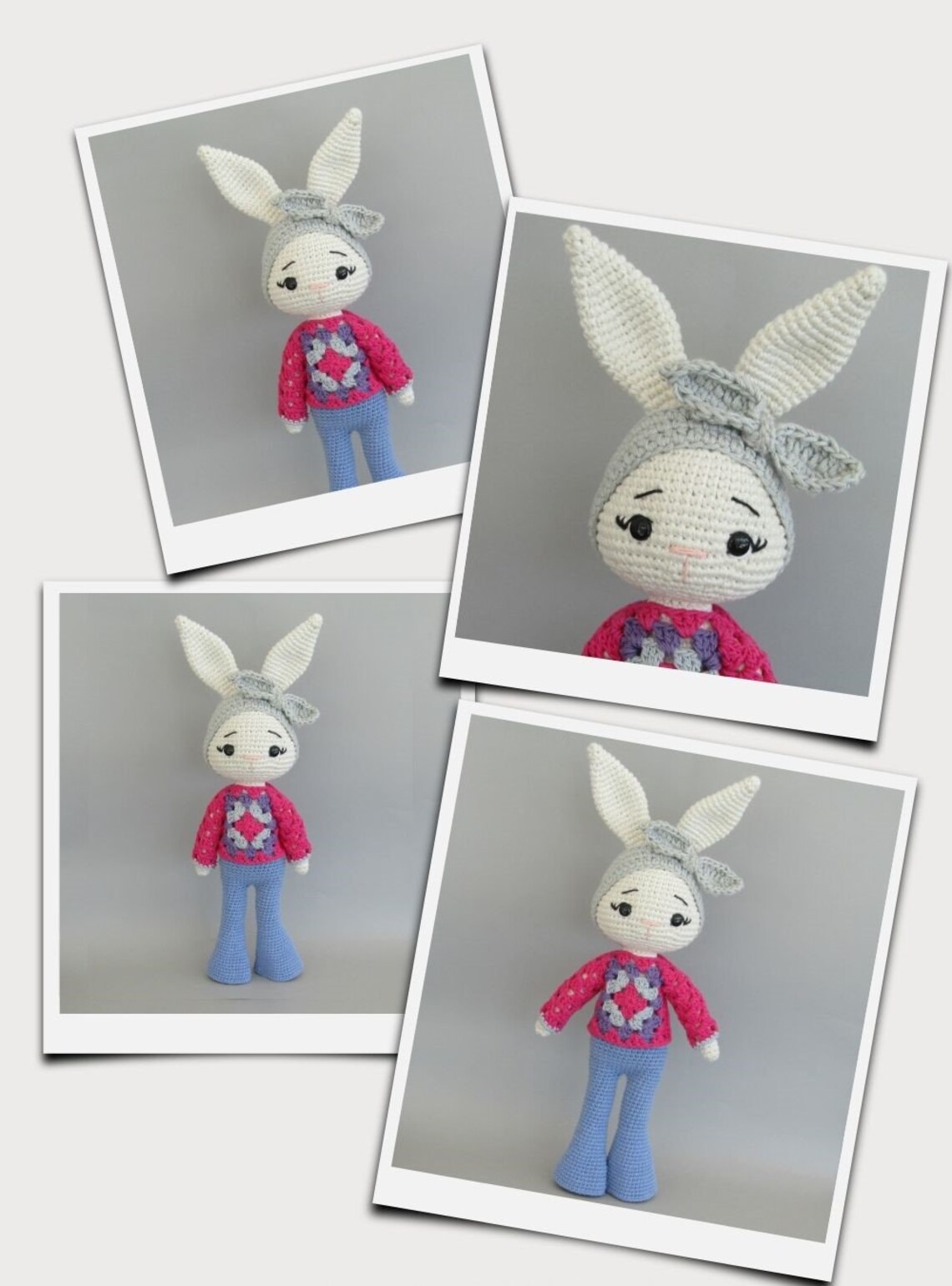 Amigurumi Crochet Vintage Bunny Pattern Patrón Ganchillo - Etsy