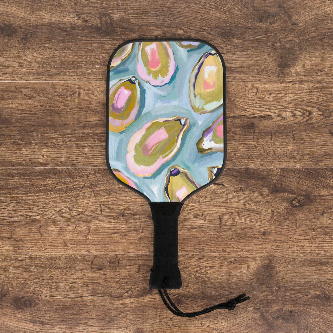 Oysters Coastal Preppy Pickleball Paddle Set of Two, Pickleball Gift ...