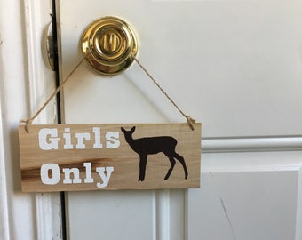 Girls only sign | Etsy