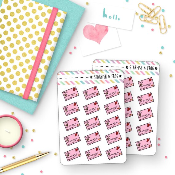 Credit Cards Mini Sheet Planner Stickers | Etsy