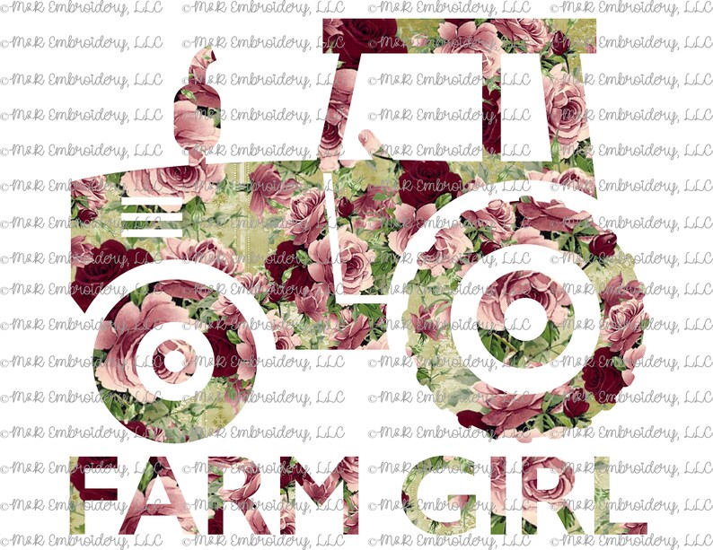 Sublimation Transfer only Farm Girl Tractor Boho - Etsy