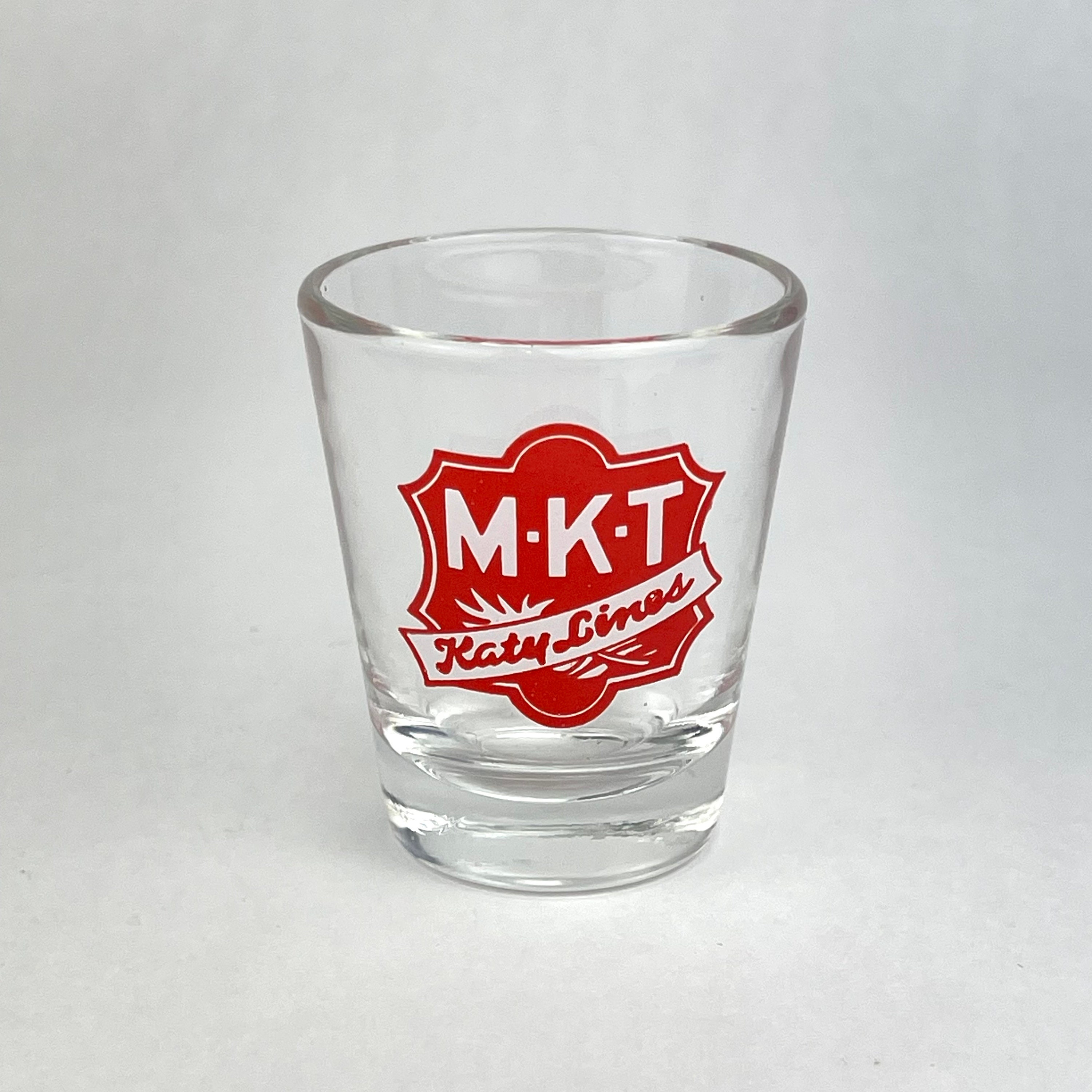 Vintage MKT Katy Lines Railroad Advertising Shot Glass Missouri Kansas ...