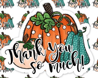 Thank You Fall Leopard Truck Thank You Sticker Fall Sticker - Etsy