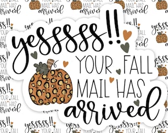 Thank You Fall Leopard Truck Thank You Sticker Fall Sticker - Etsy