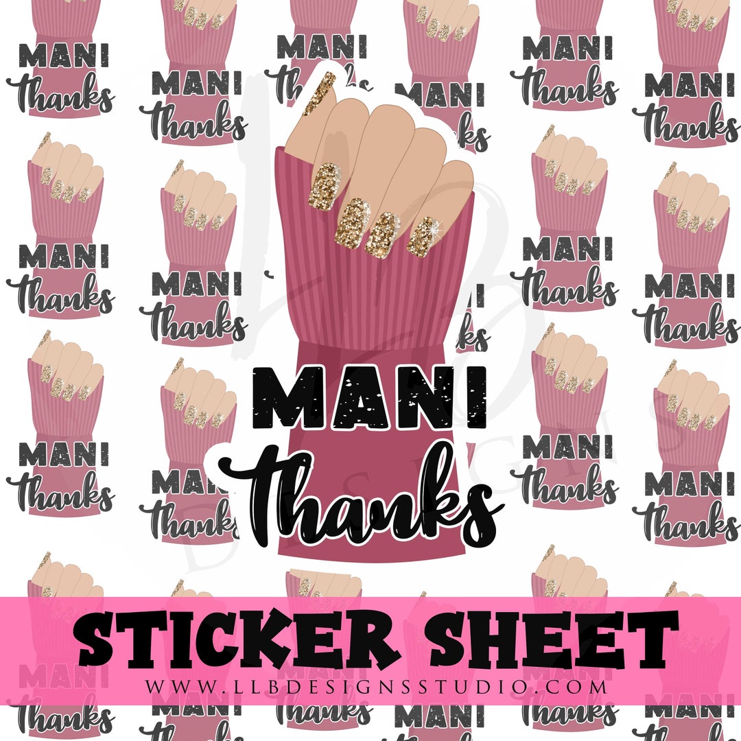 Mani Thanks | Packaging Stickers | Business Branding | Small Shop ...