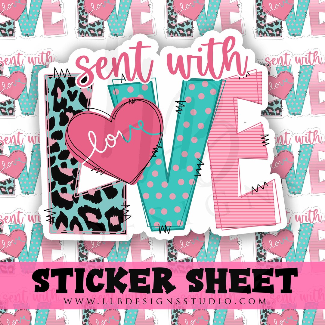 Sent With Love | Packaging Stickers | Business Branding | Small Shop ...