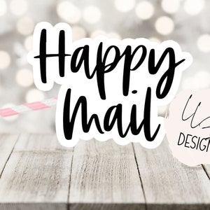 Foiled Happy Mail Sticker, Shop Small, Small Business, Handmade, Etsy ...