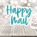 Foiled Happy Mail Sticker Shop Small Small Business - Etsy