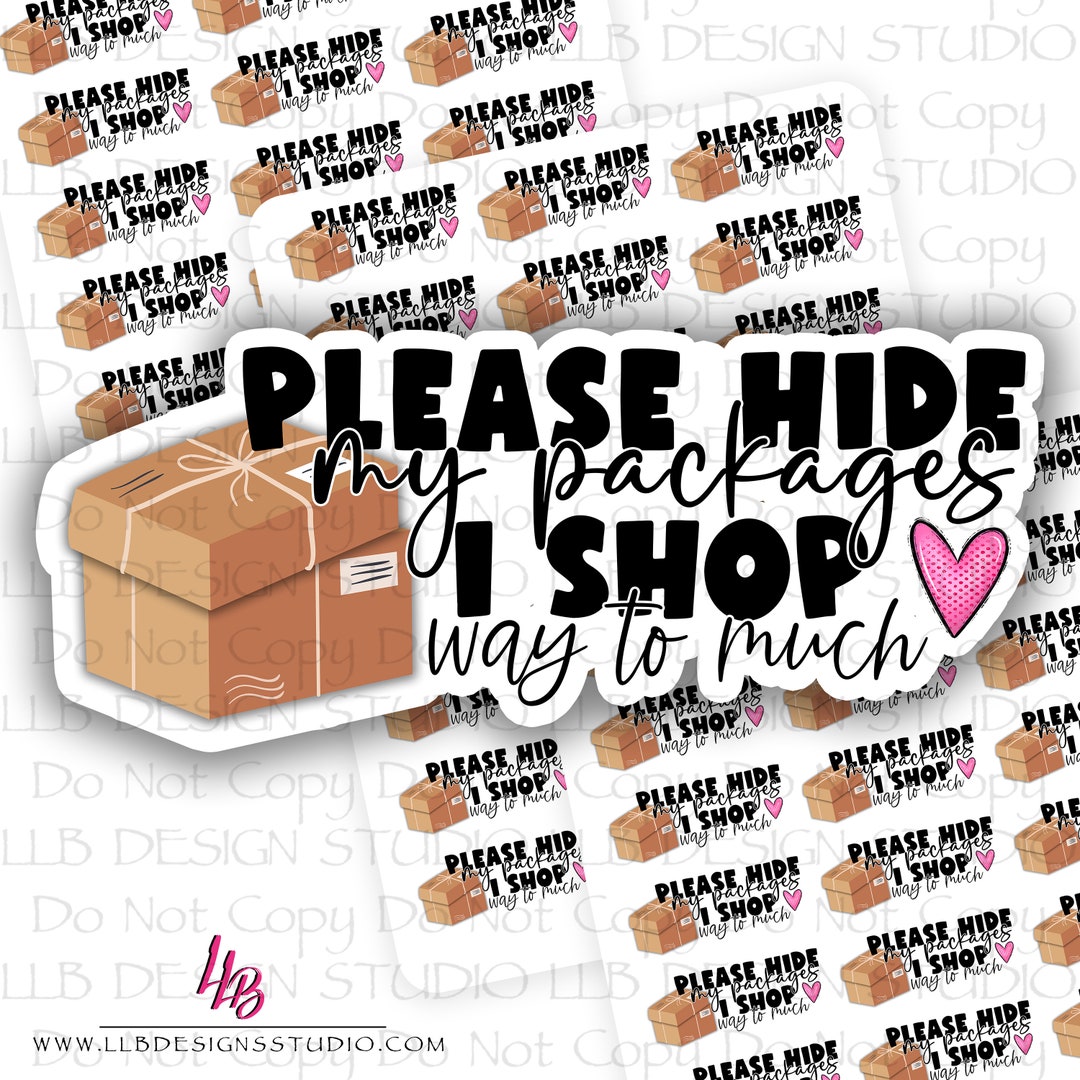 Please Hide Package Packaging Stickers Business Branding - Etsy