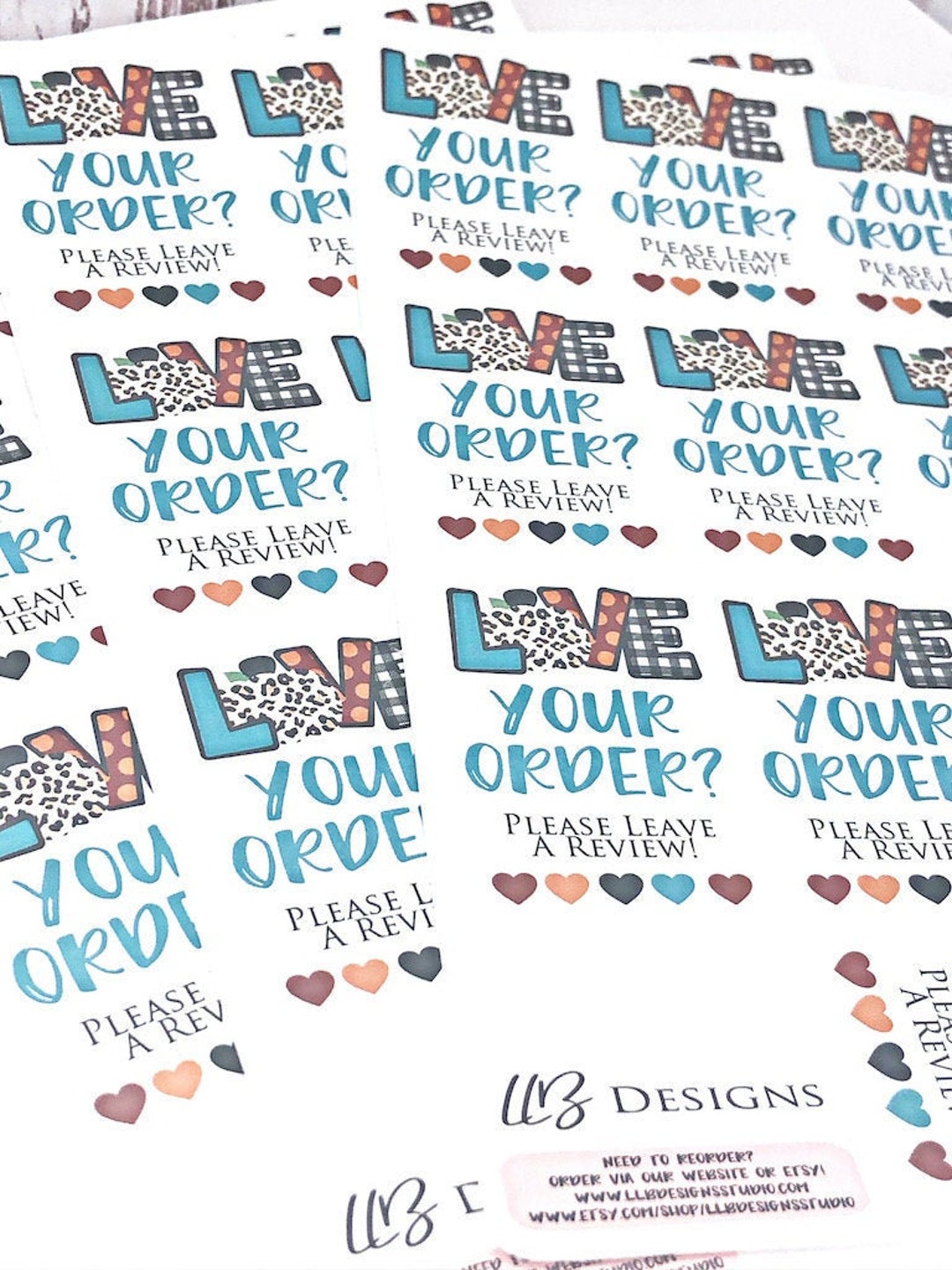Love Your Order? Leave A Review, Small Business, Handmade Shop, Thank ...