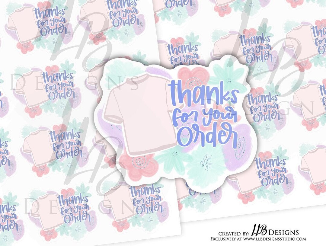 T-shirt Thank You for Your Order | Packaging Stickers | Business ...