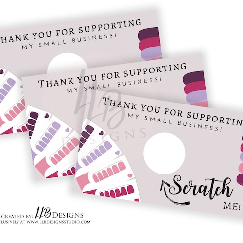 Business Promotional Scratch & Win Scratch off Cards | Etsy