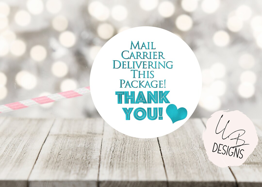 Foiled Thank You USPS, UPS Sticker, Shop Small, Small Business ...