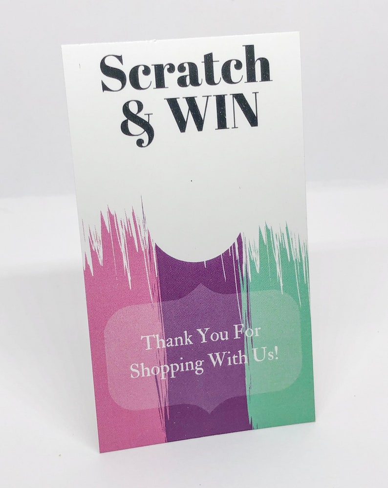PRE DESIGNED Scratch off Card Scratch to Win Cards Small - Etsy