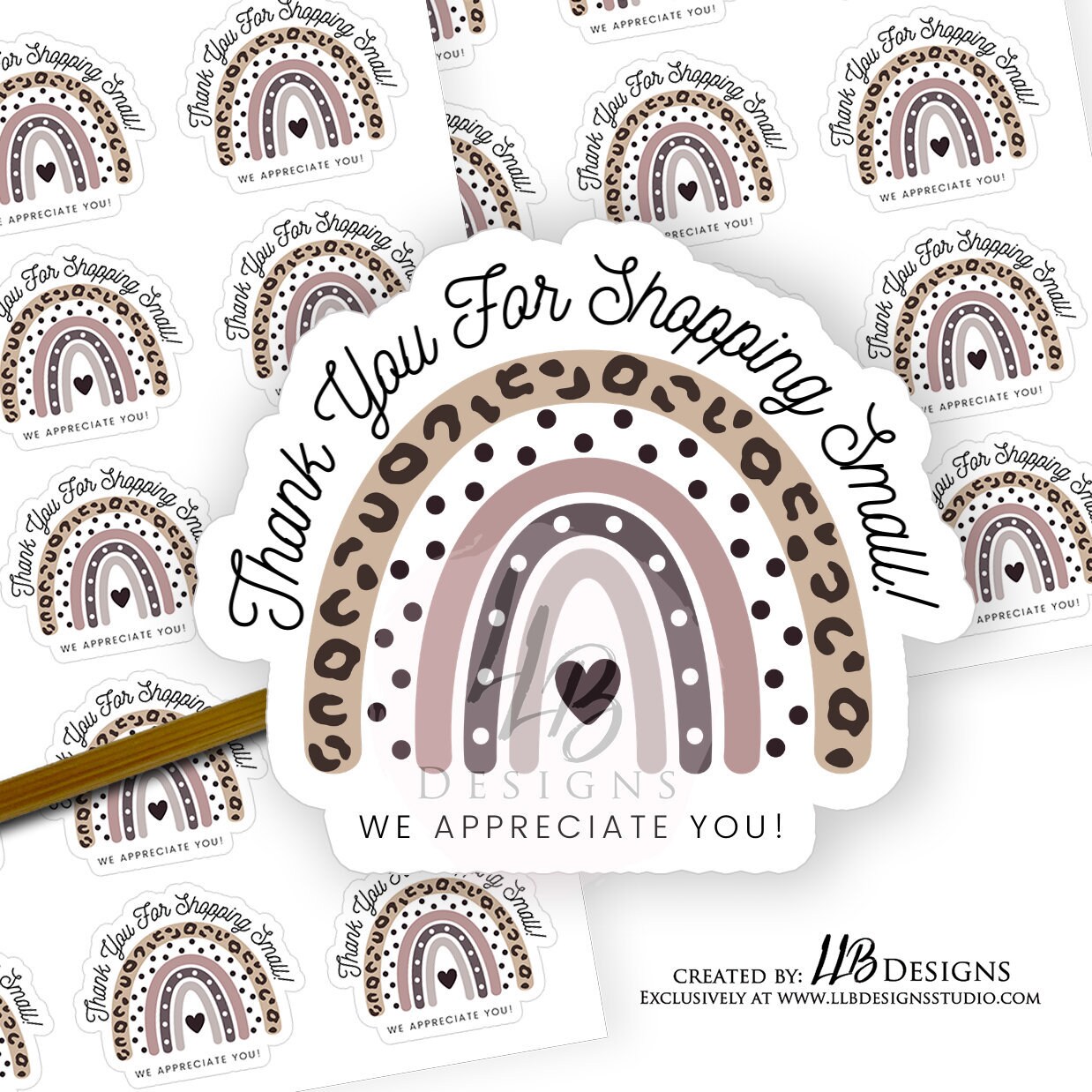 Rainbow Cheetah Appreciate Sticker | Packaging Stickers | Llama Theme ...