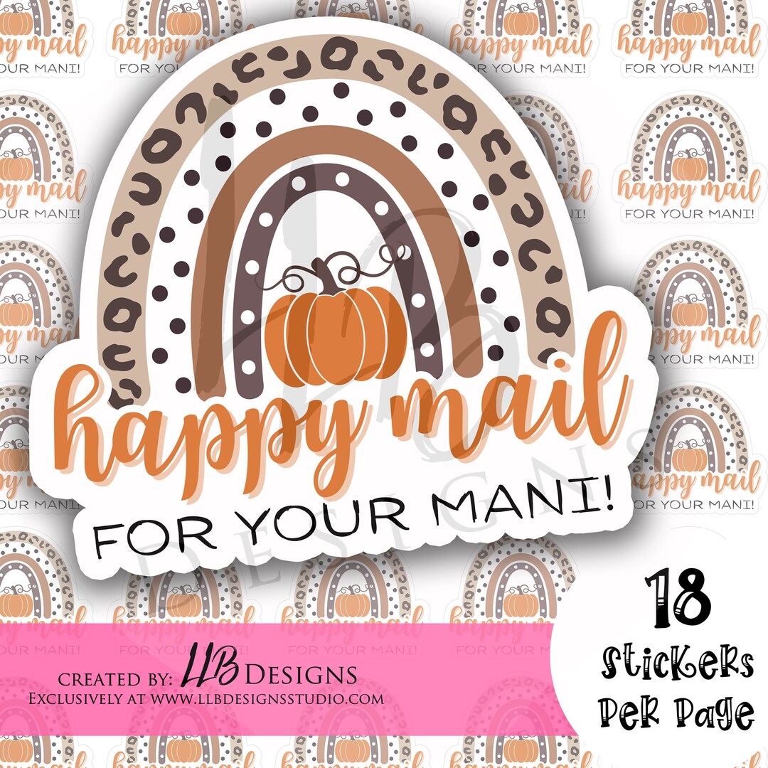 Happy Mail Rainbow, Thank You Sticker, Support Sticker, Color Street ...