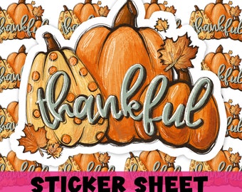 Thank You Fall Leopard Truck Thank You Sticker Fall Sticker - Etsy