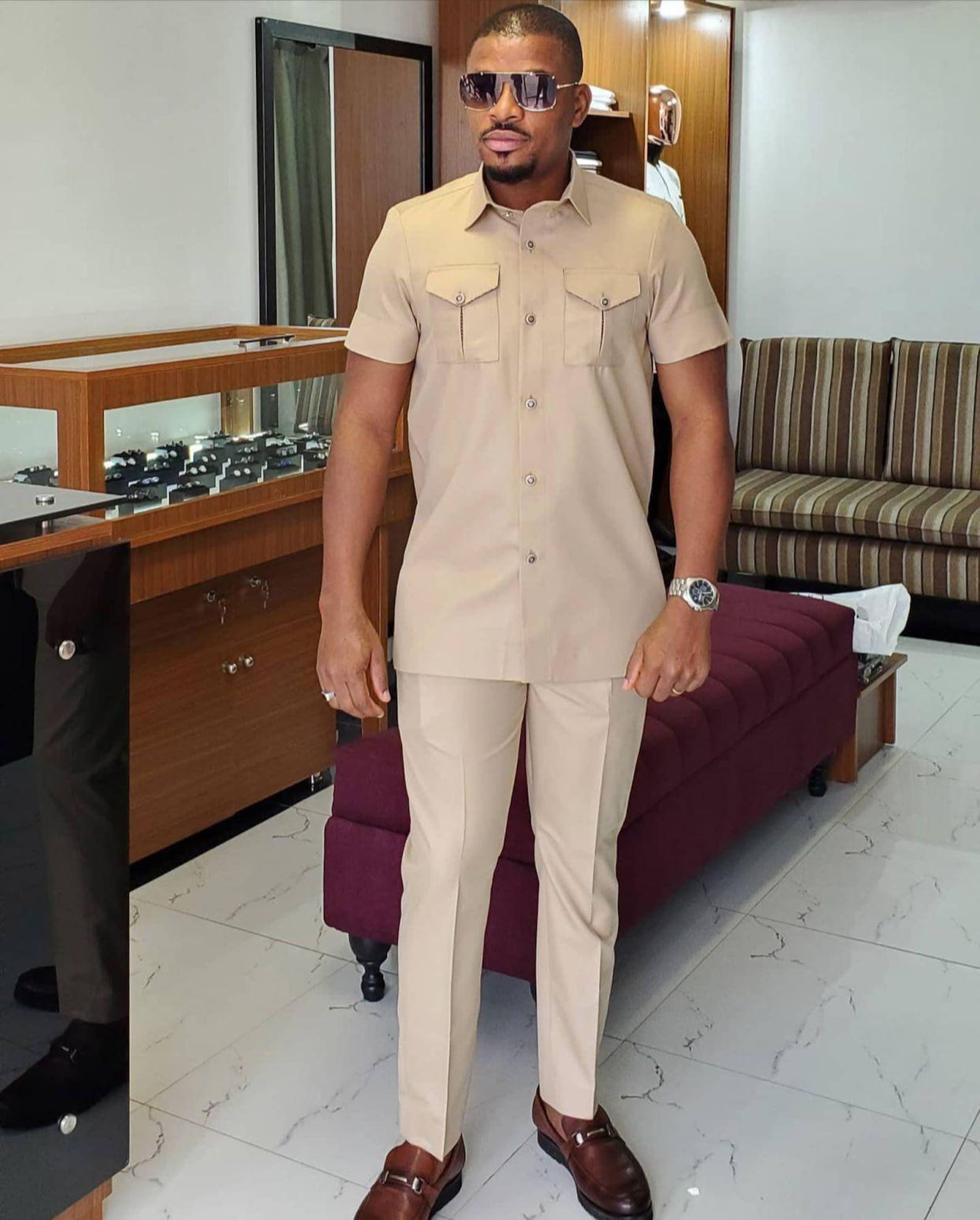 African Men 2 Piece African Suit African Wedding Outfit - Etsy