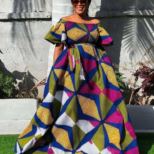 African Maxi Dress - Etsy
