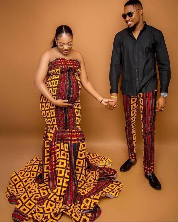 African Couples Maternity Photoshoot Outfit African Maternity - Etsy