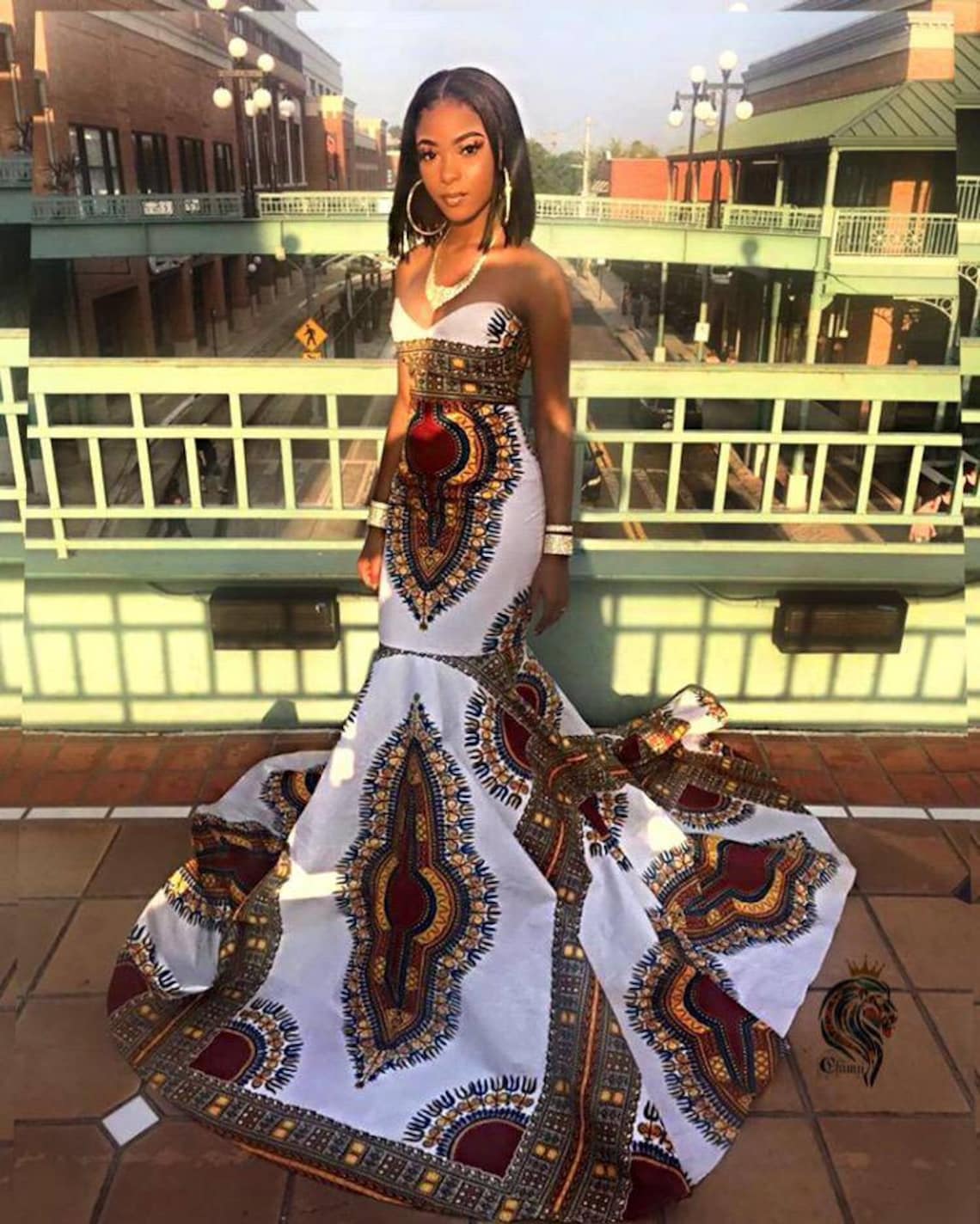 African Maxi Mermaid Gown African Prom Dress African Etsy