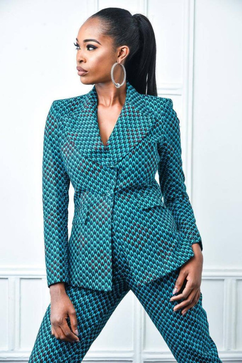 African Tailored Suit African Structured Suit Ankara Jacket - Etsy