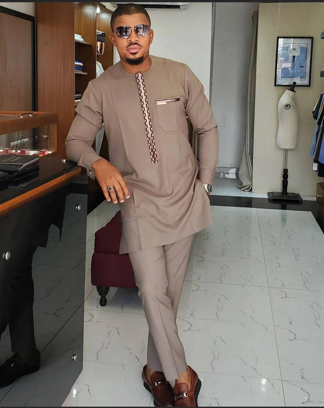 African Men Fashion, African Men Suit, African Wedding Outfit, Senator ...