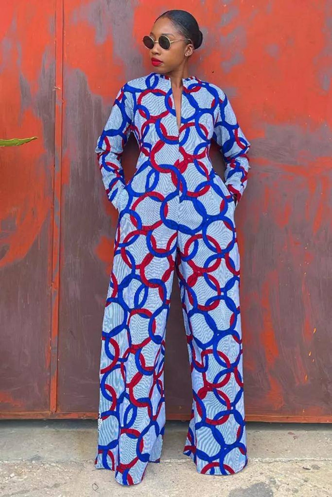 African Jumpsuit Ankara Jumpsuit, African Romper, African Print ...