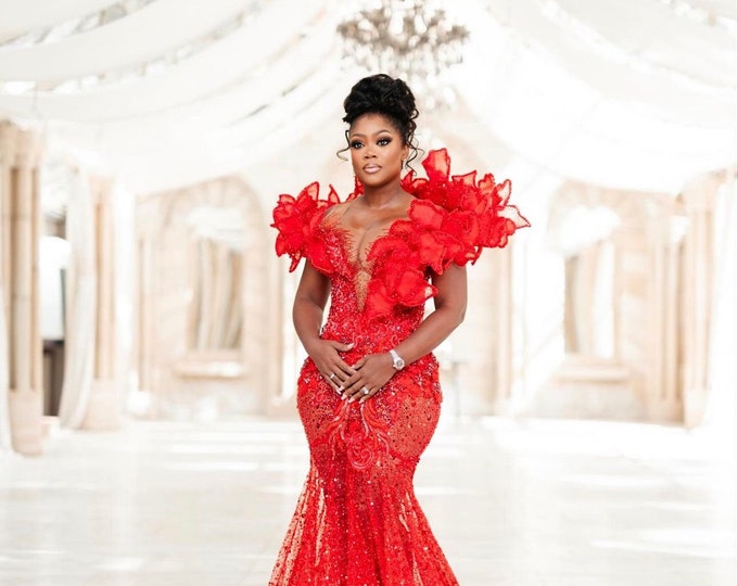 Black Sequin Lace Dress, Prom Dress, Corset Dress, Pageant Dress ...