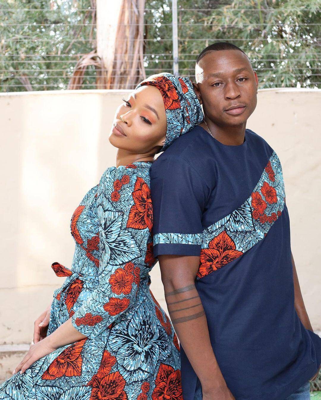 Couple African Matching Outfits Ankara Midi Gown Couple | Etsy